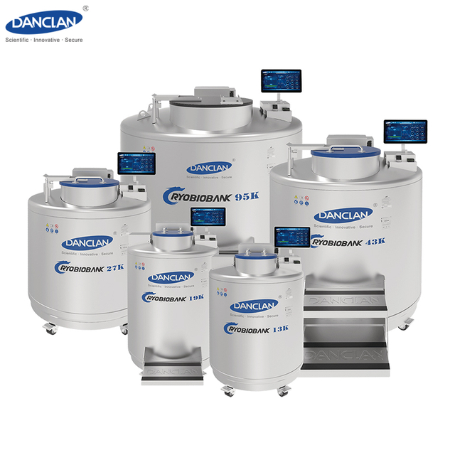 China Large capacity vapor liquid nitrogen tank 750L for stem cell ...